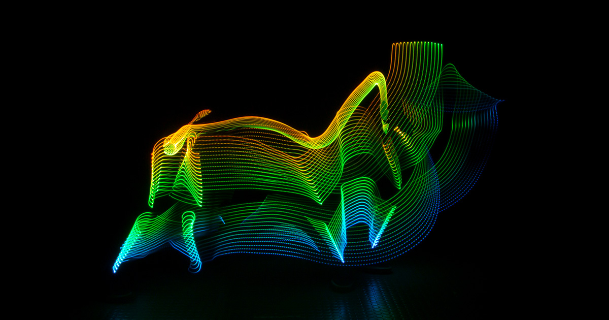 almostDesign Works | LightFlux · Interactive Art Installation