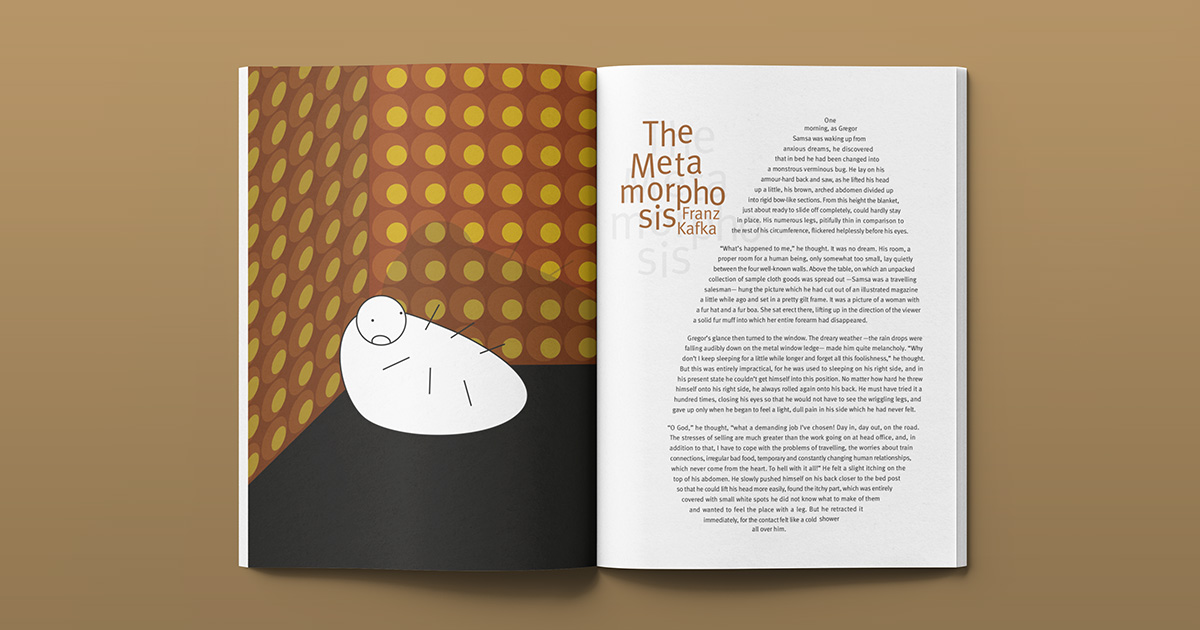 almostDesign Works | The Metamorphosis · Magazine Design & Illustration